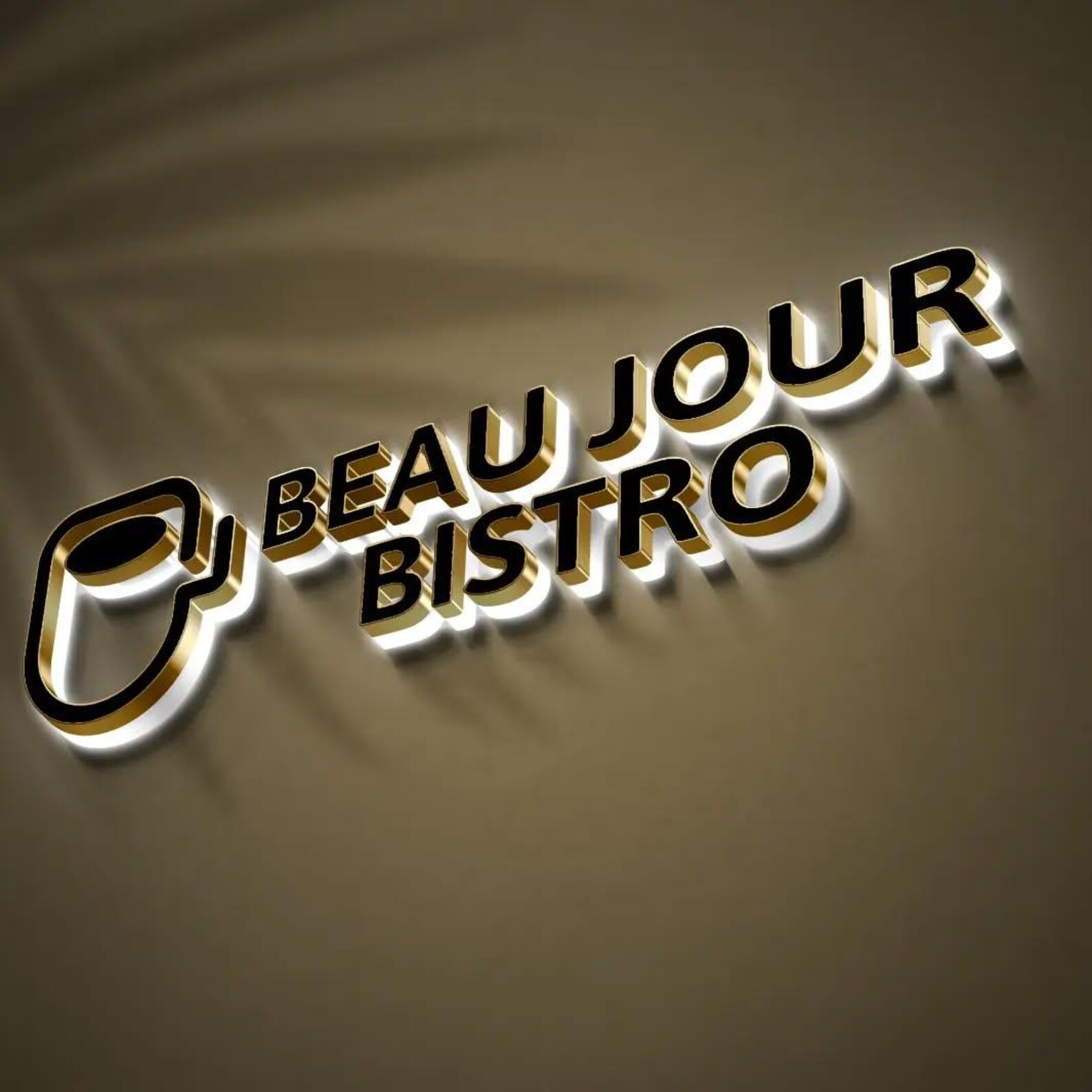 Custom 3D LED Business Logo Sign: Backlit Metal Sign - Etsy