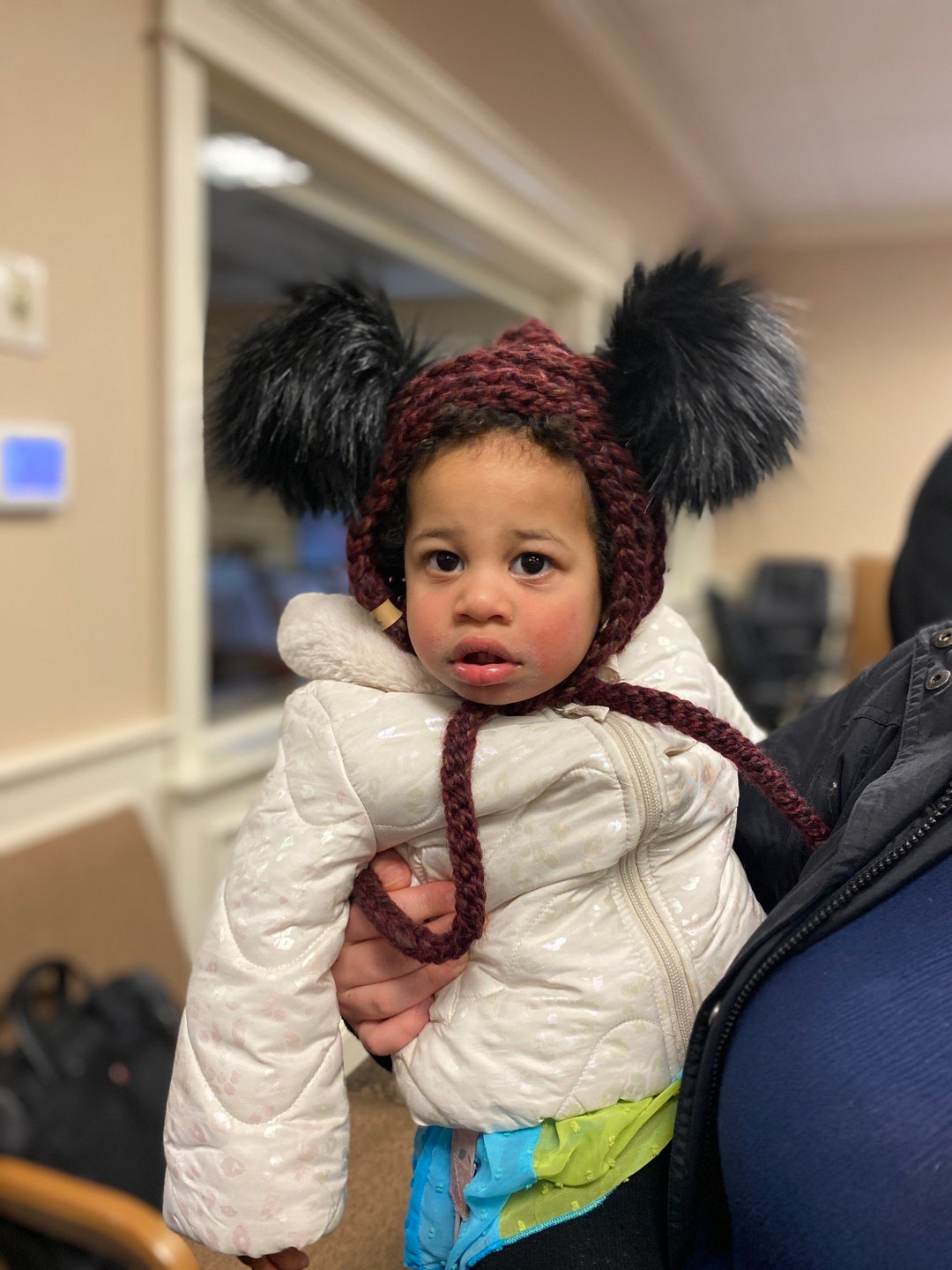 More Colors, Double Pom Bonnet, Baby Hat, Baby Shower Gift, Trendy Baby ...