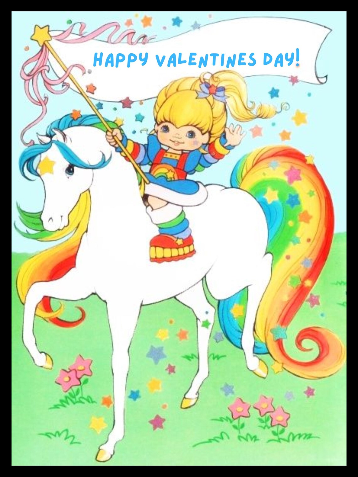 Rainbow Brite Valentine's Day Cards PNG - Etsy