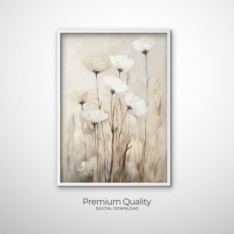 Beige Flowers - Etsy