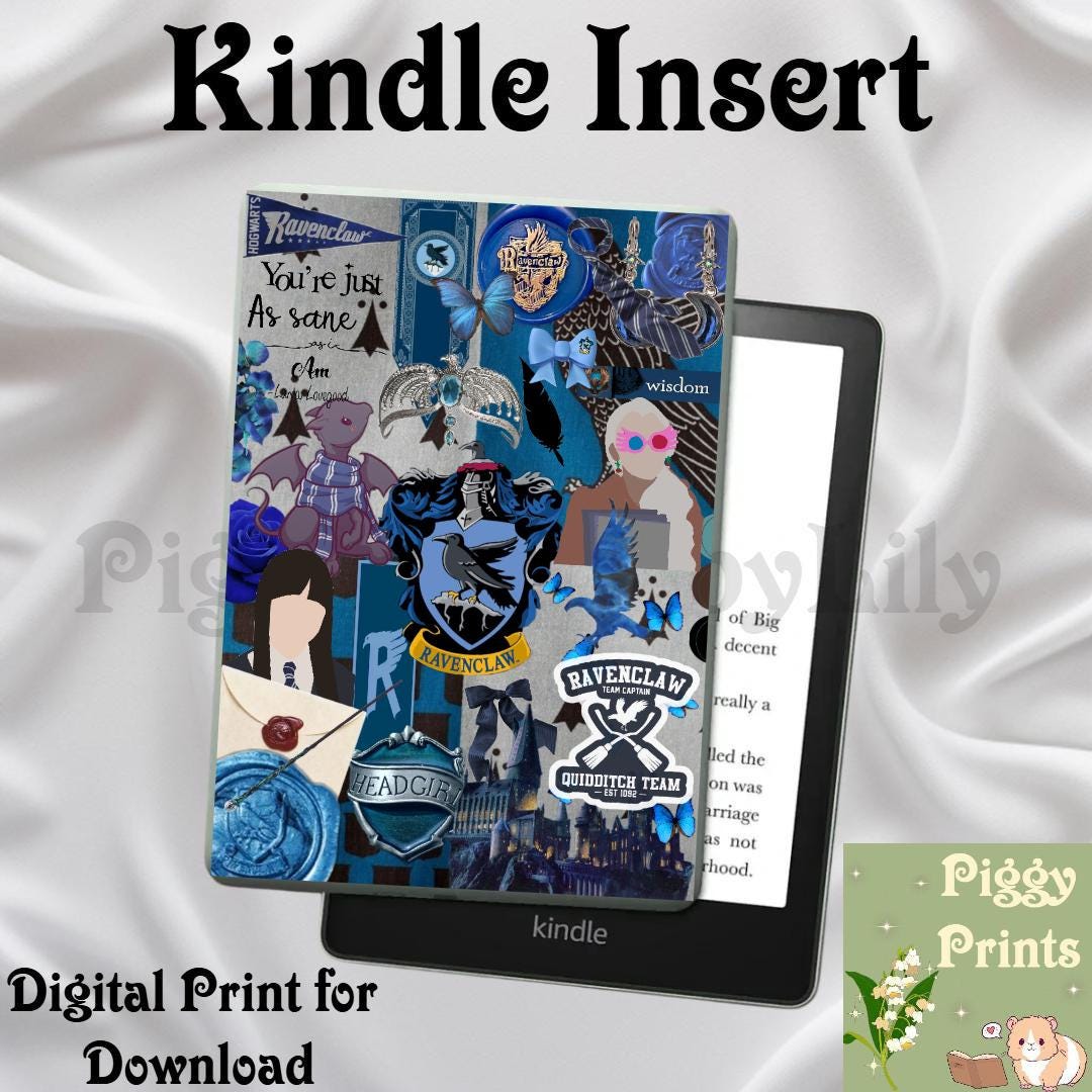 Harry Potter Ravenclaw Inspired Kindle Insert | Digital Print ...