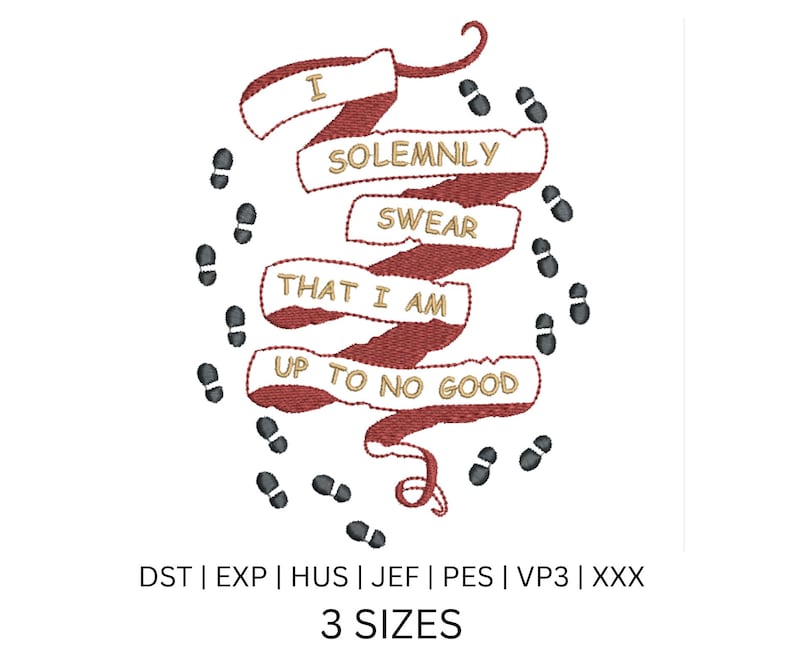 Magical Map Quote Embroidery Design | Wizard Scroll Style Stitch File ...