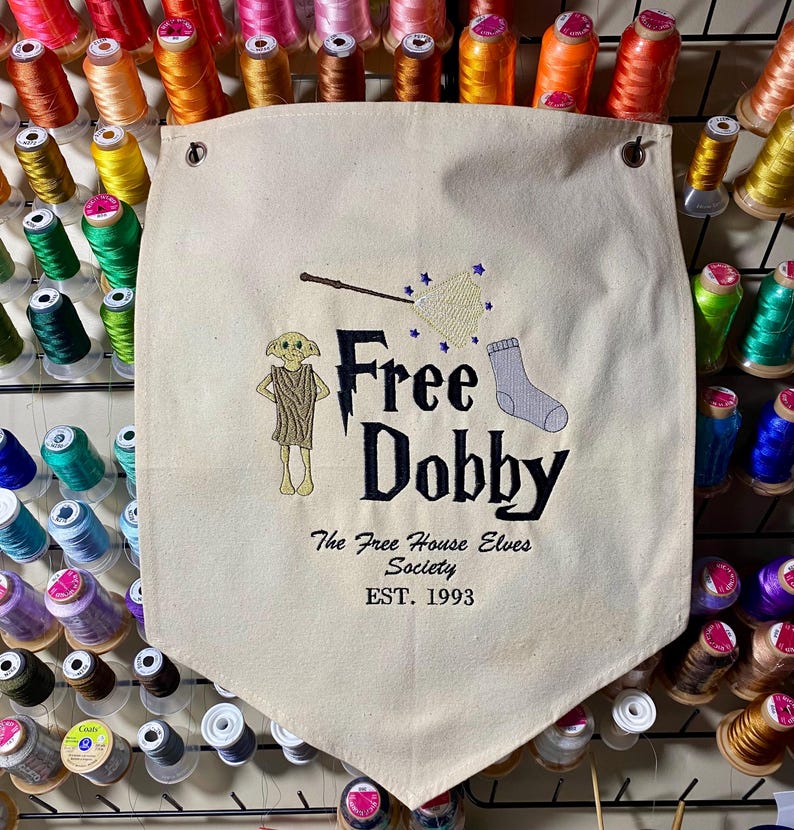 Wizard House Elf Free Dobby Machine Embroidery Design - Etsy