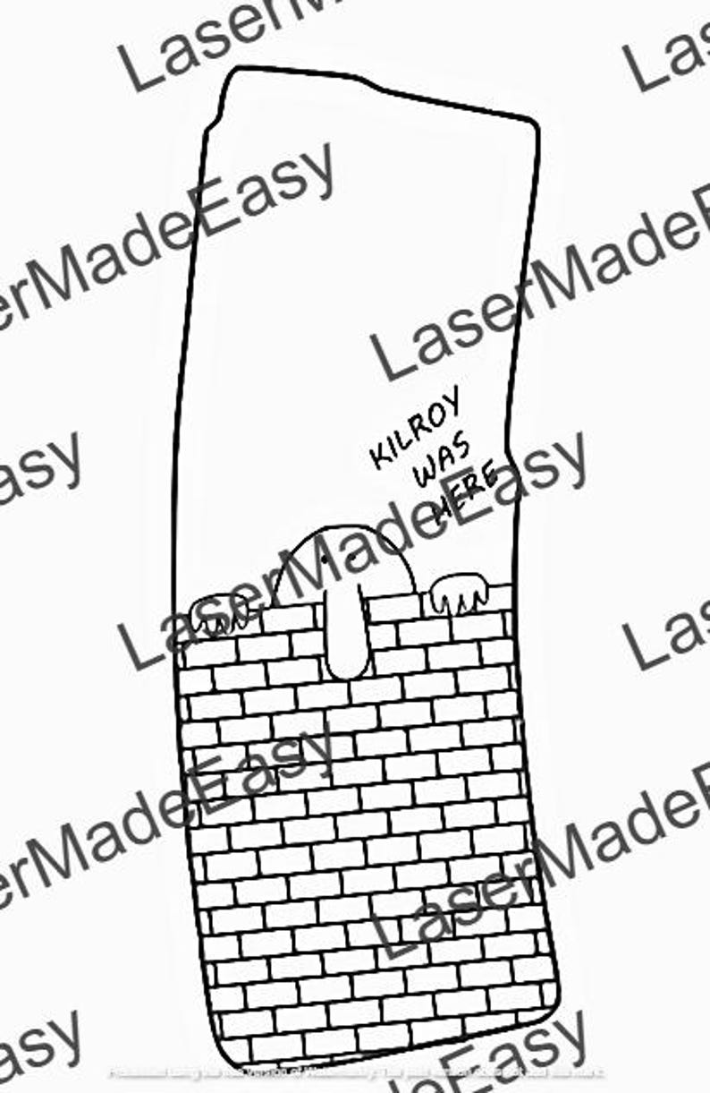 Kilroy Was Here Magazine Template – SVG, PNG, AI & Lightburn Files ...