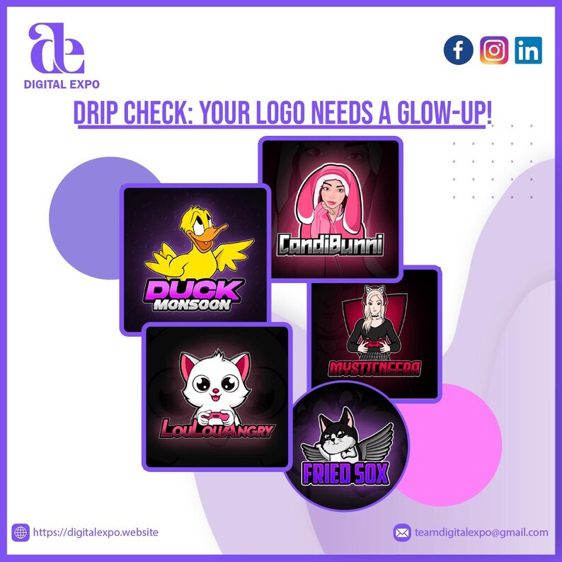 Custom Logo Design,mascot, Modern Company Logo Creator, Custom Logo ...