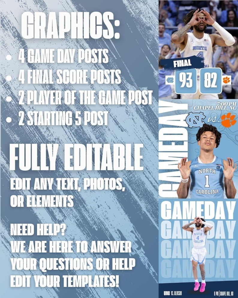 15 Editable Basketball Sports Social Media Digital Templates - Canva ...