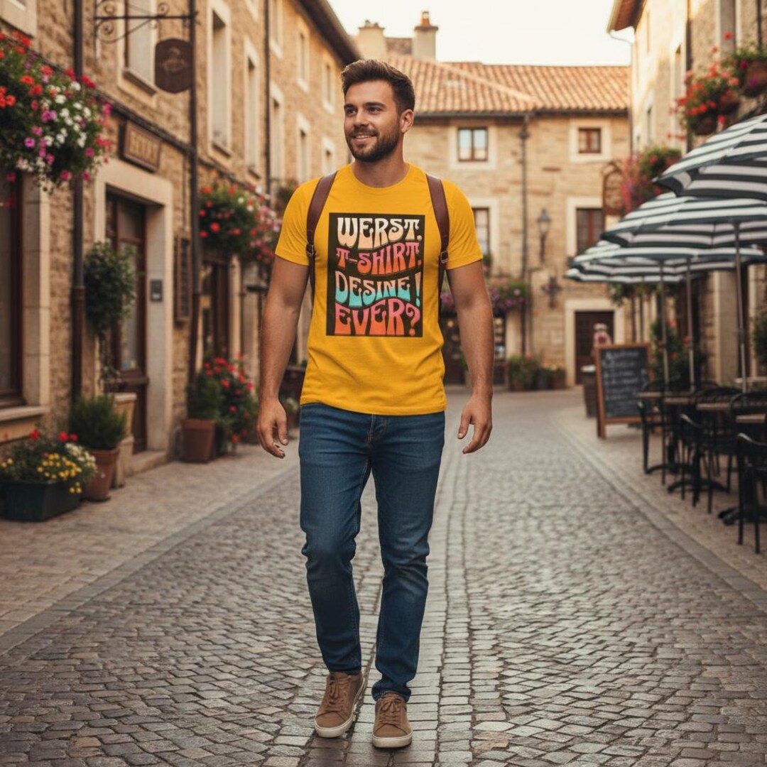Worst T-shirt Design Ever?! Unisex Heavy Cotton Tee, Funny Gift Tee ...