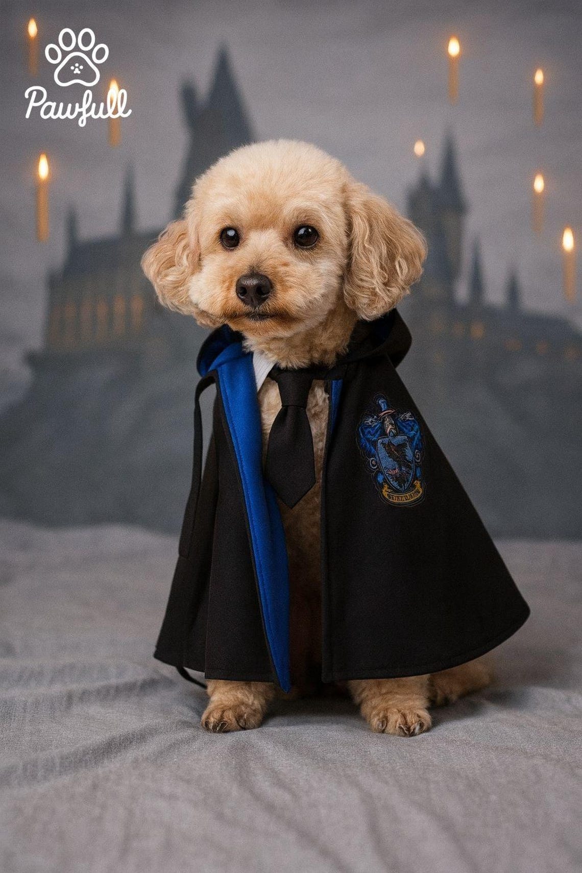 Wizard Pet Costume: Magic Cape With Bow Tie for Dogs and Cats - Etsy