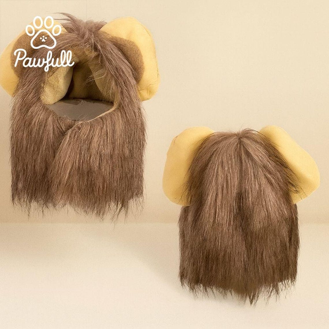Lion Mane Hat: Funny Pet Costume for Cats & Small Dogs (adjustable) - Etsy
