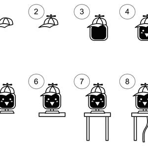 5 Sprunki How-to-draw Pages for Kids: Incredibox Sprunki Effects Pack ...