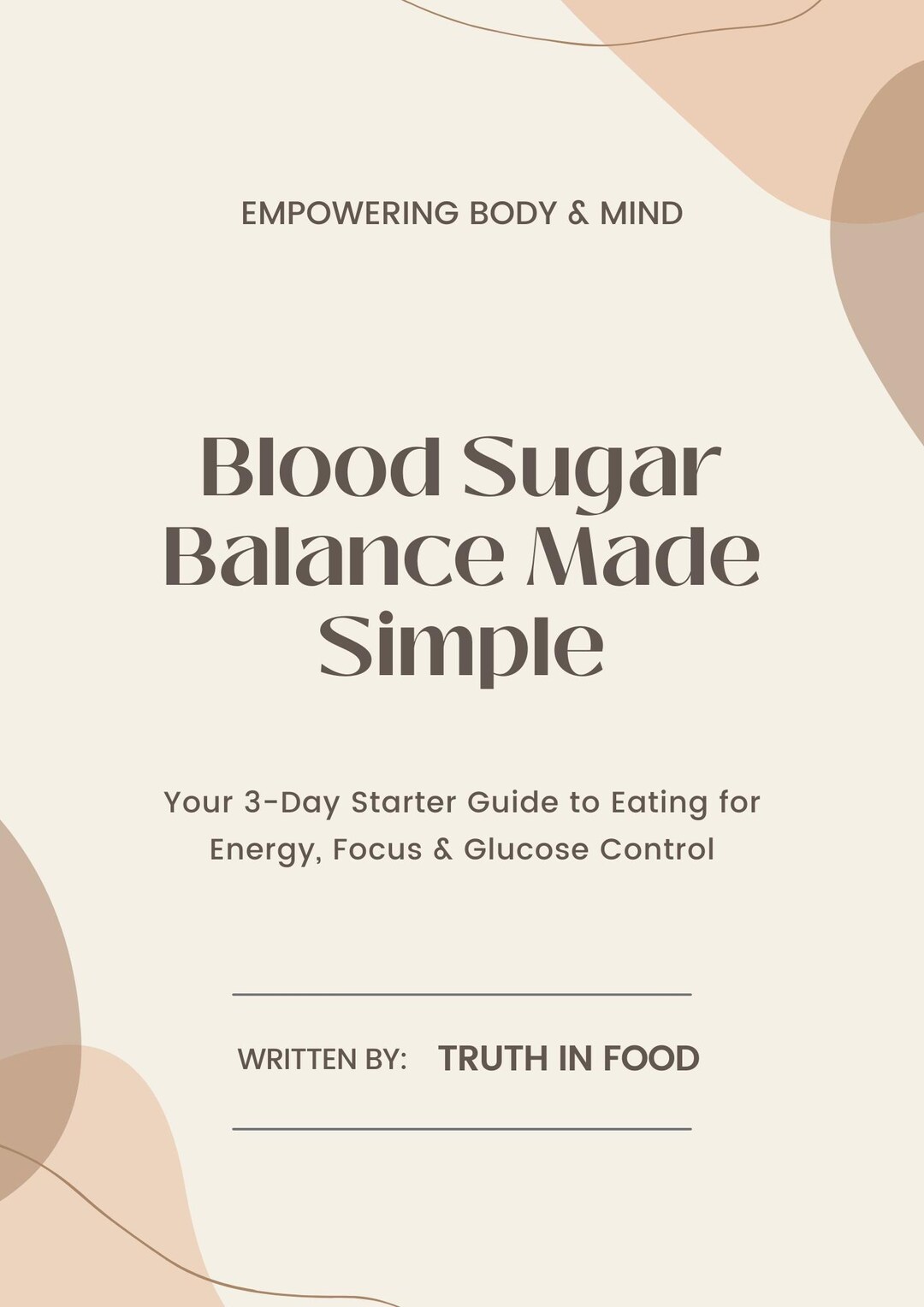Blood Sugar Balance Made Simple – 3-day Glucose-friendly Meal Plan ...