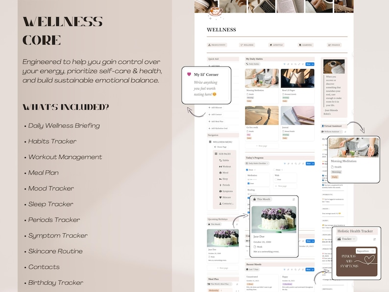 2026 Notion Second Brain Life Planner : All in One (PARA, ADHD ...