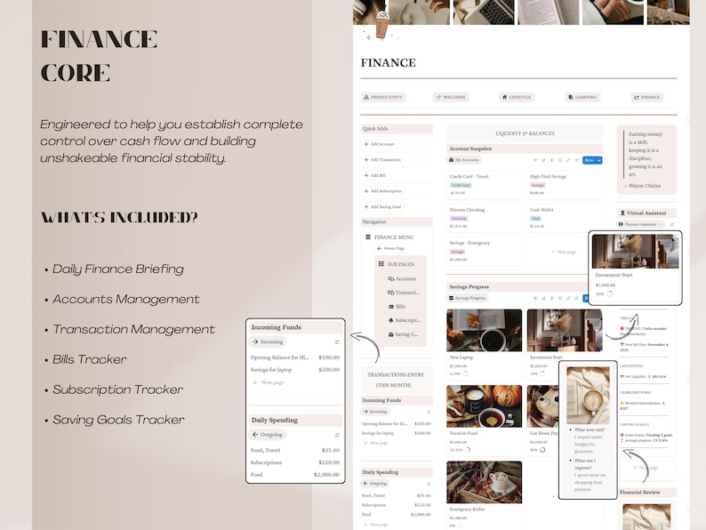 2026 Notion Second Brain Life Planner : All in One (PARA, ADHD ...