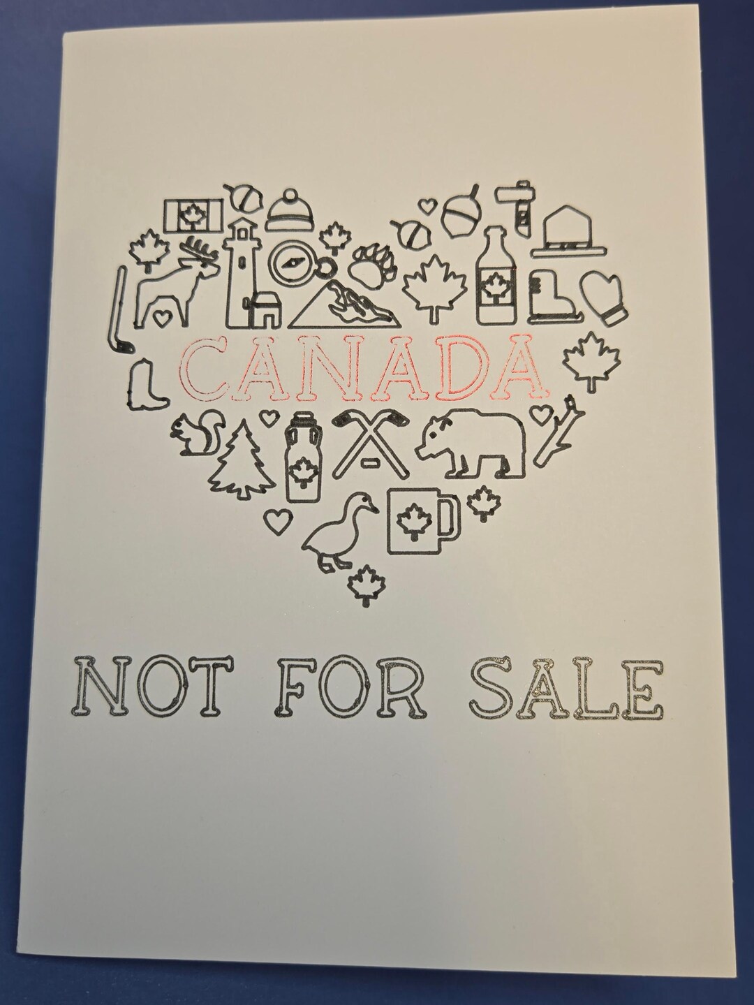 Canada Not for Sale! Pop-up Card. - Etsy