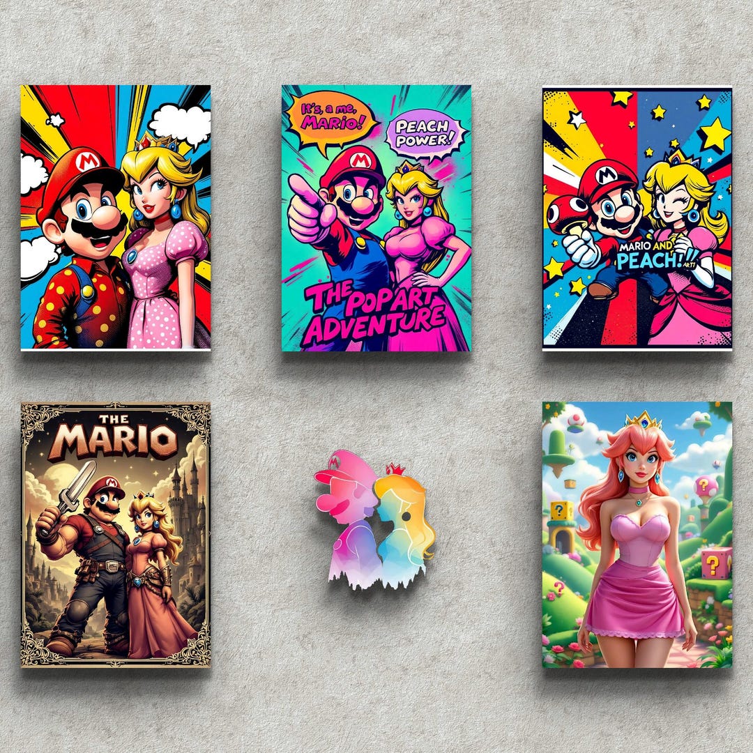 Mario Pop Art Pack - Etsy