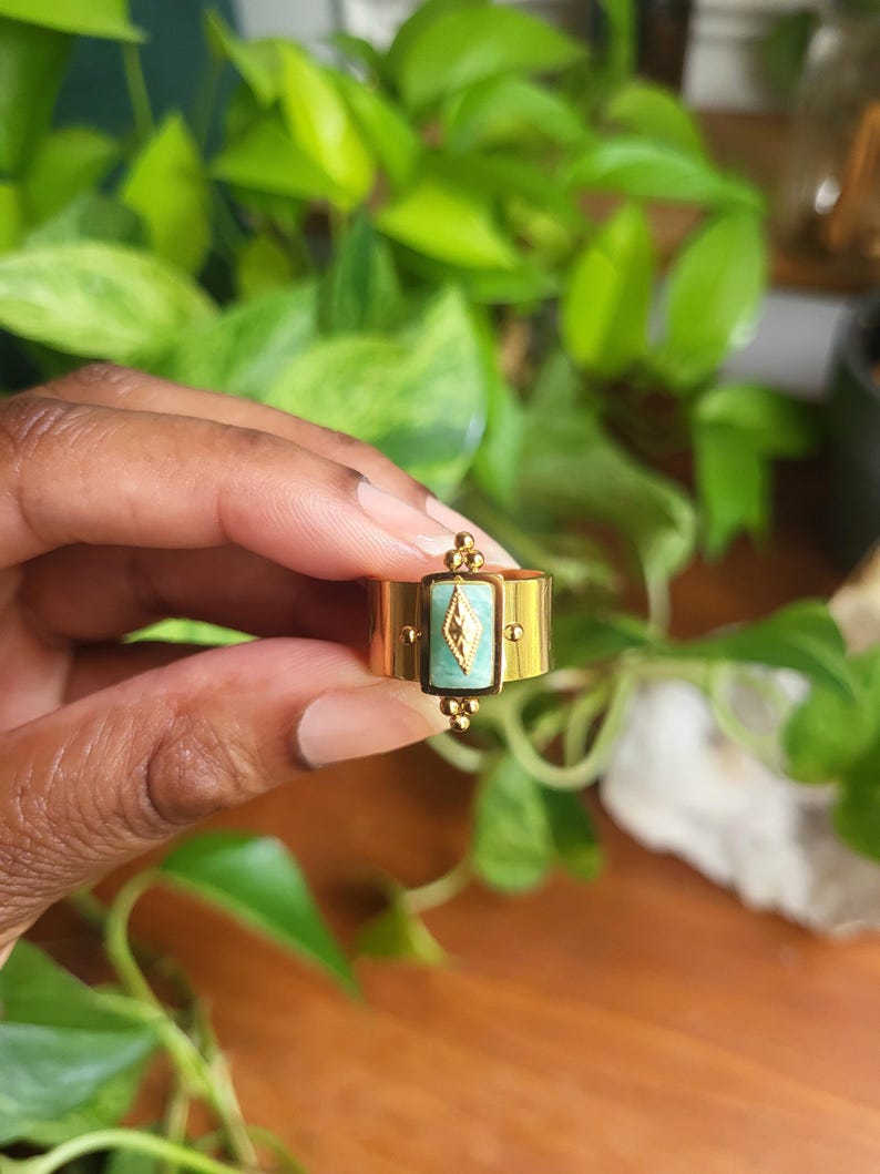 Yemaya Statement Ring, Bohemian Statement Ring, African Statement ...