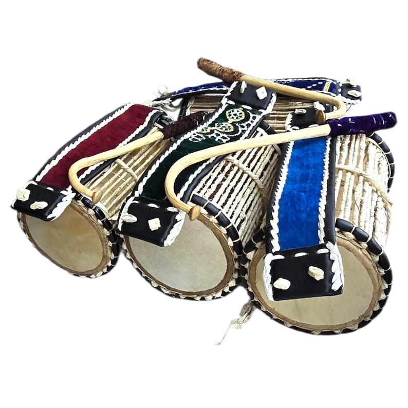 Tambour parlant nigérian fait main (Gangan) : instrument de percussion ...