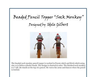 Monkey Pencil Topper - Etsy