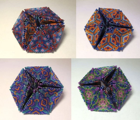 Beaded Kaleidocycle be Dazzled Tutorial | Etsy