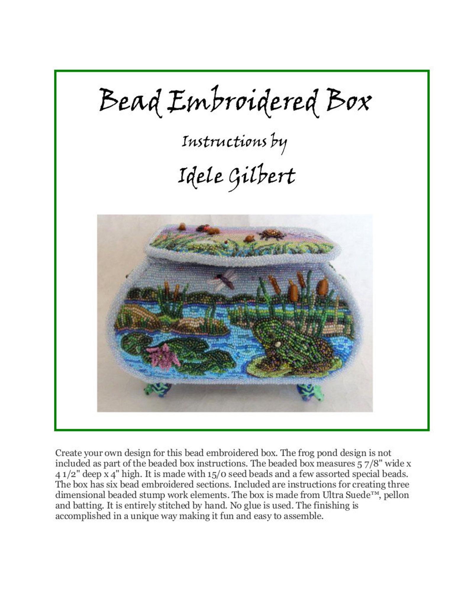 Bead Embroidered Box Tutorial - Etsy