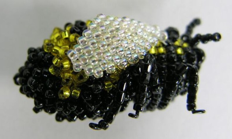 Three Dimensional Bumblebee Beaded Bead Tutorial - Etsy