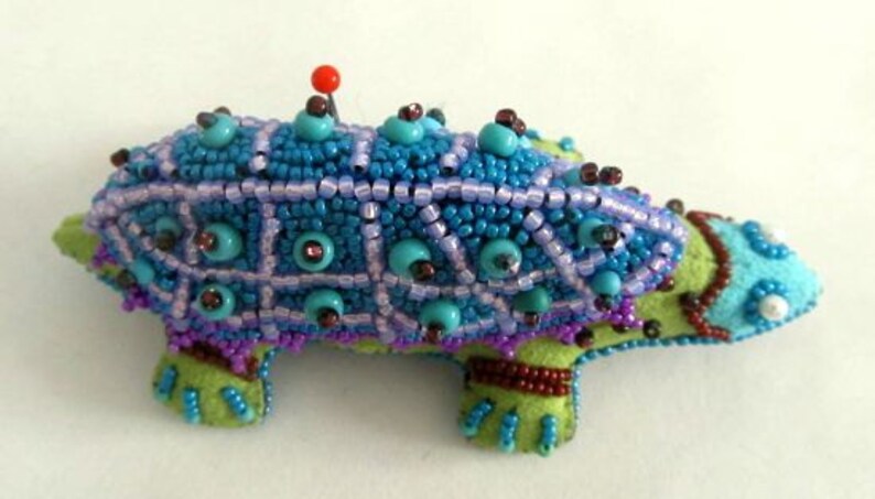 Bead Embroidered Turtle Pincushion Tutorial - Etsy
