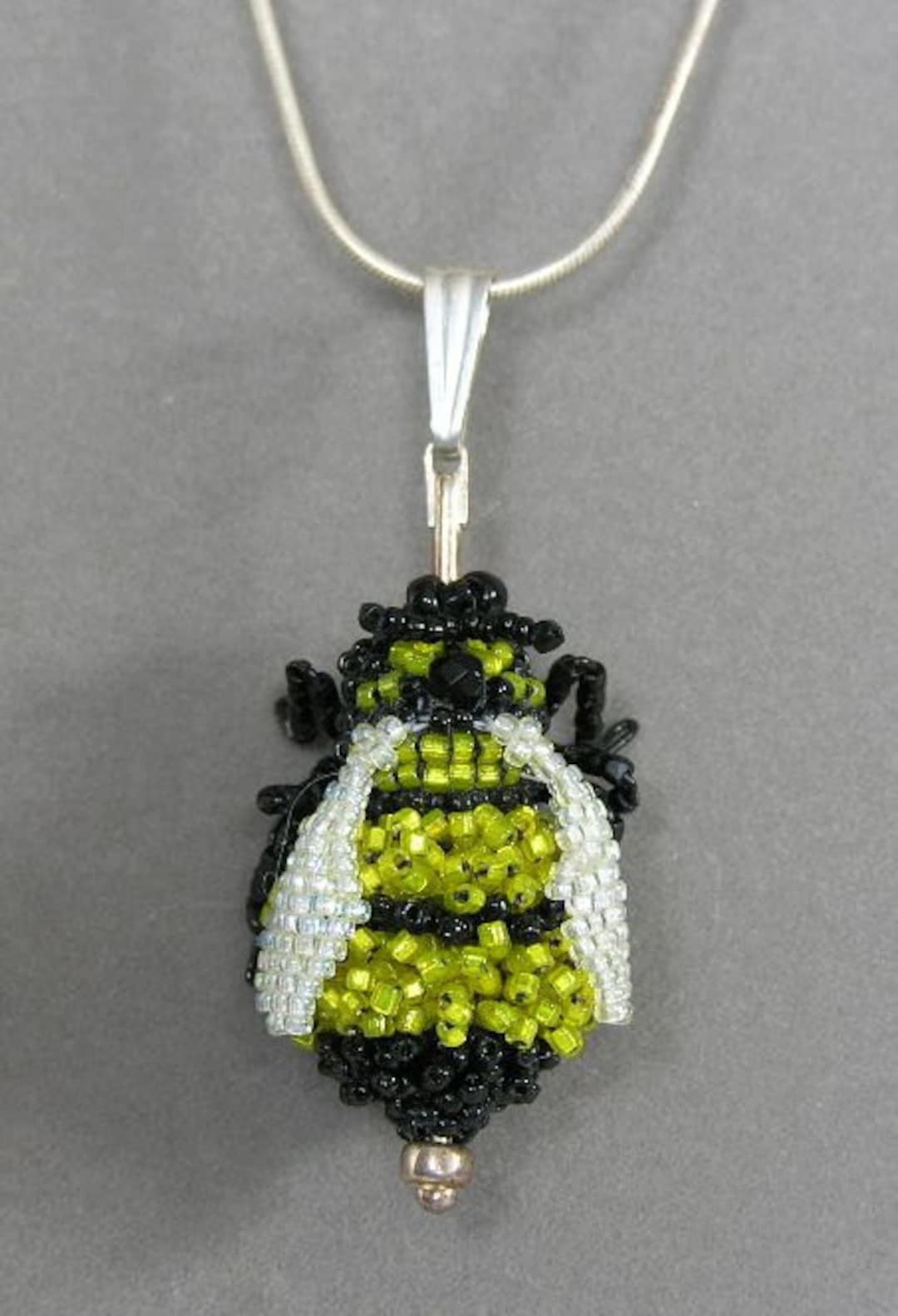 Three Dimensional Bumblebee Beaded Bead Tutorial - Etsy