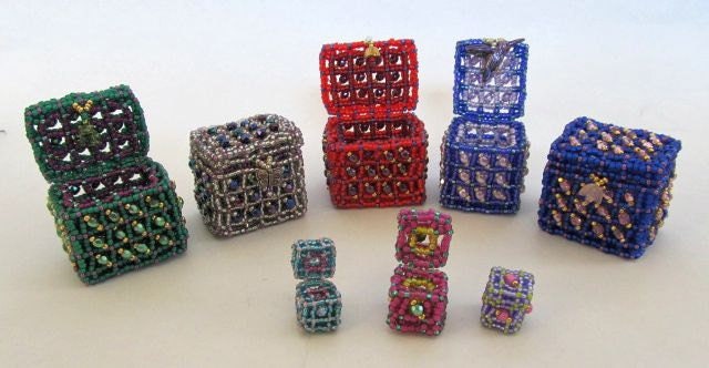 Double-layered Right Angle Weave Tiny Treasure Box Tutorial - Etsy