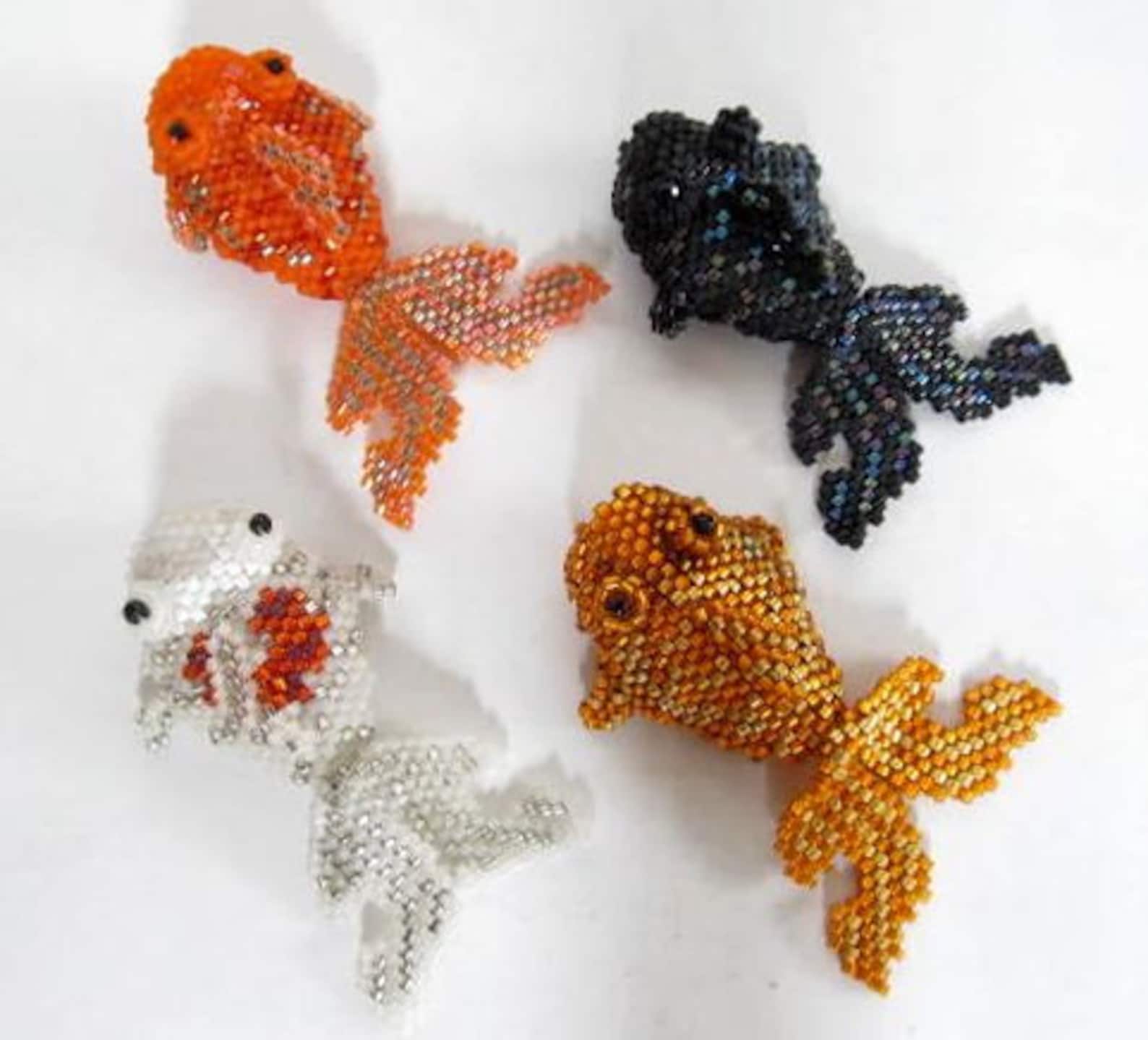 Three Dimensional Beaded Peyote Koi Fish Tutorial - Etsy