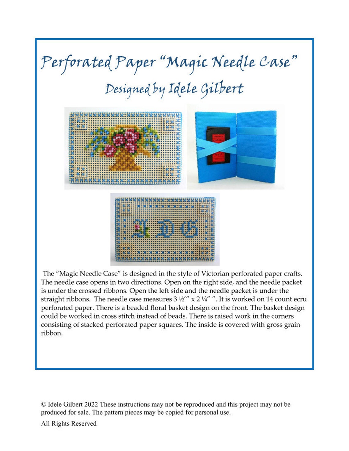 Perforated Paper Magic Needle Case Tutorial - Etsy