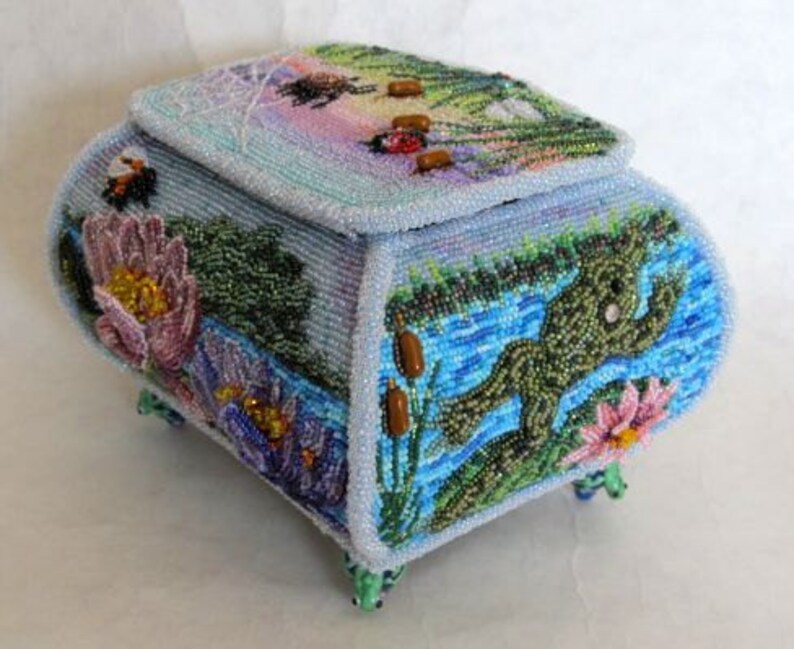 Bead Embroidered Box Tutorial - Etsy