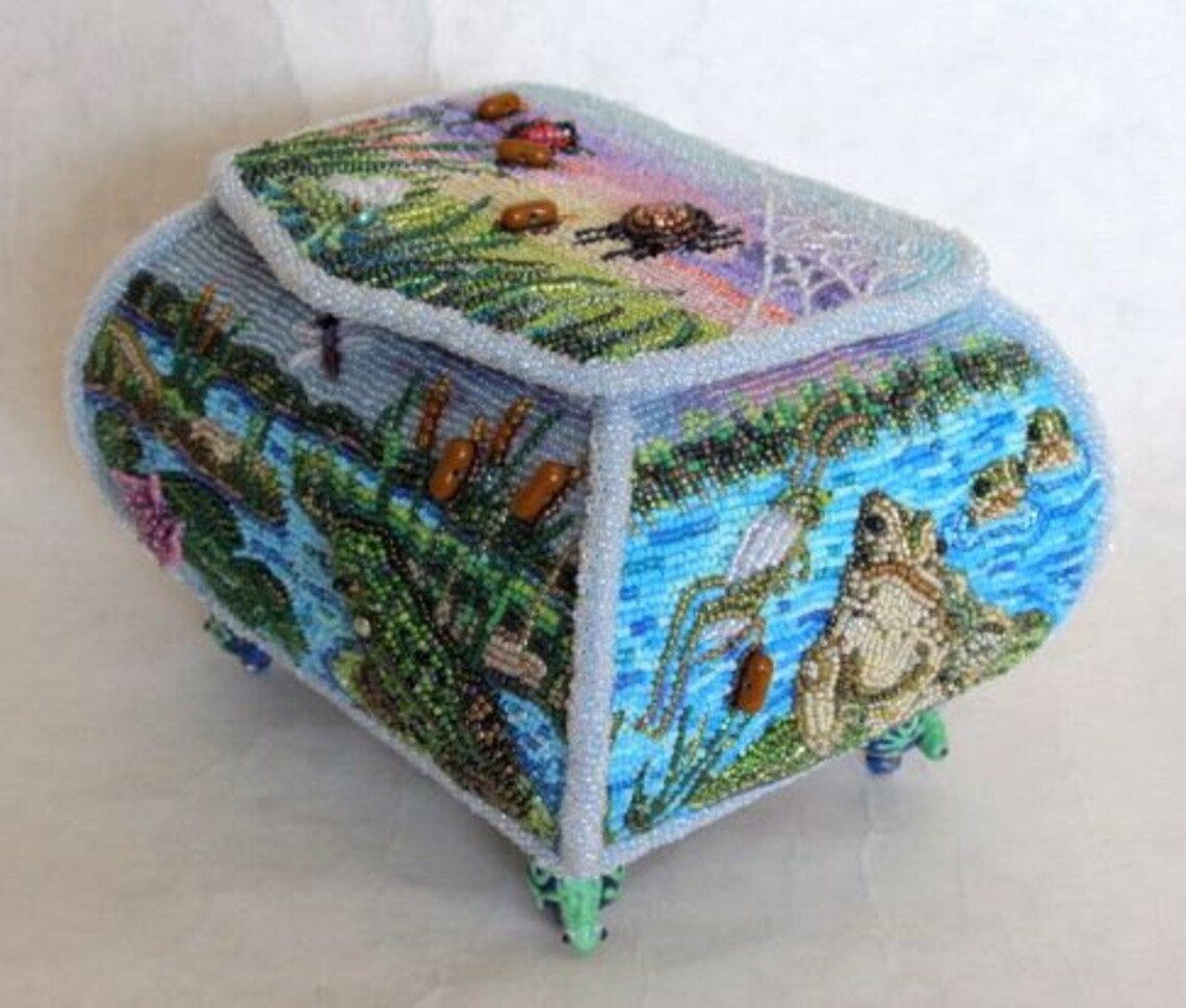 Bead Embroidered Box Tutorial - Etsy