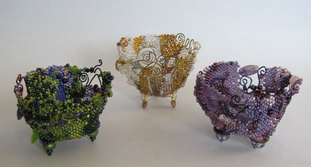 Patchwork Free Form Beaded Vessel Tutorial - Etsy