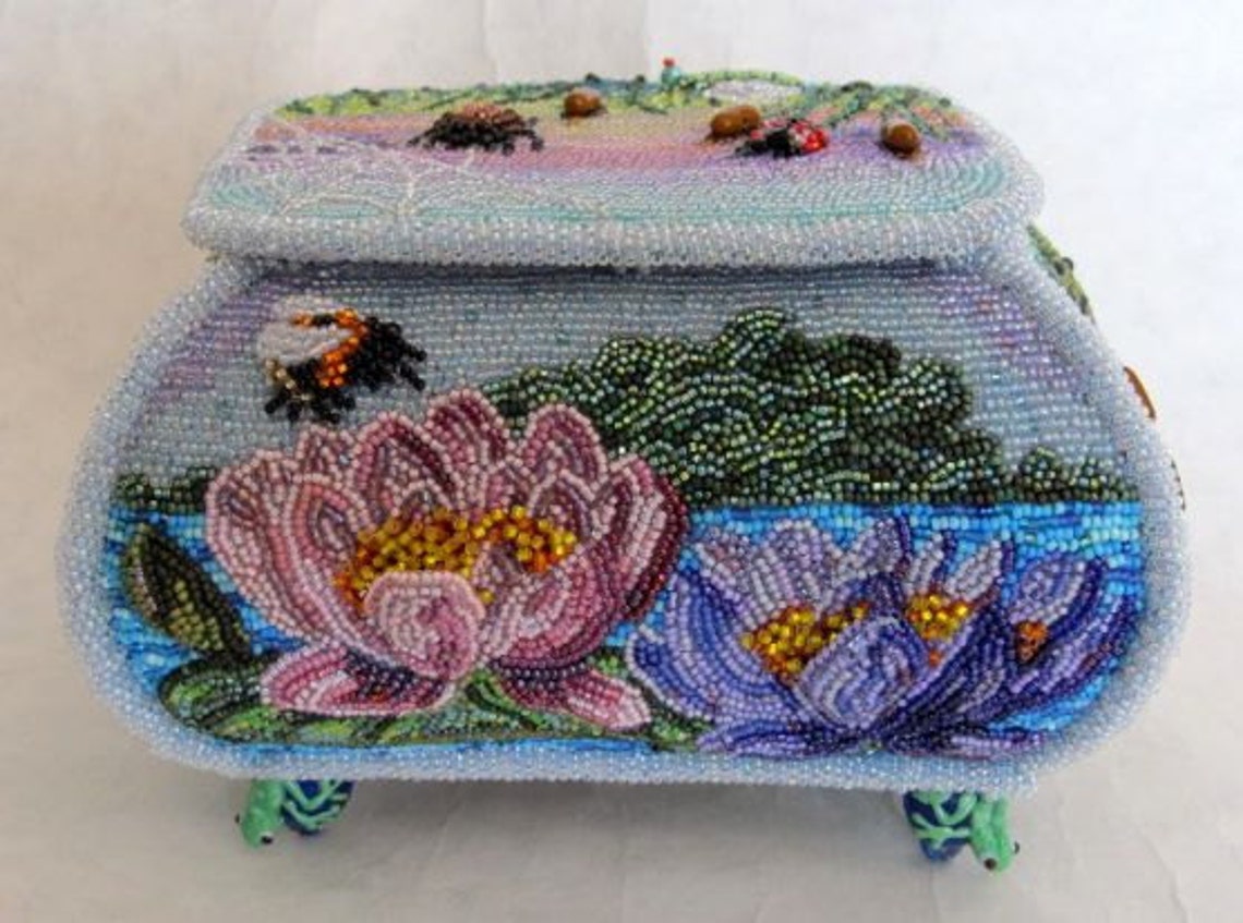 Bead Embroidered Box Tutorial - Etsy