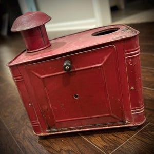 Vintage Mirroscope Viewer – Red Tin Optical Toy From Cleveland, Ohio ...