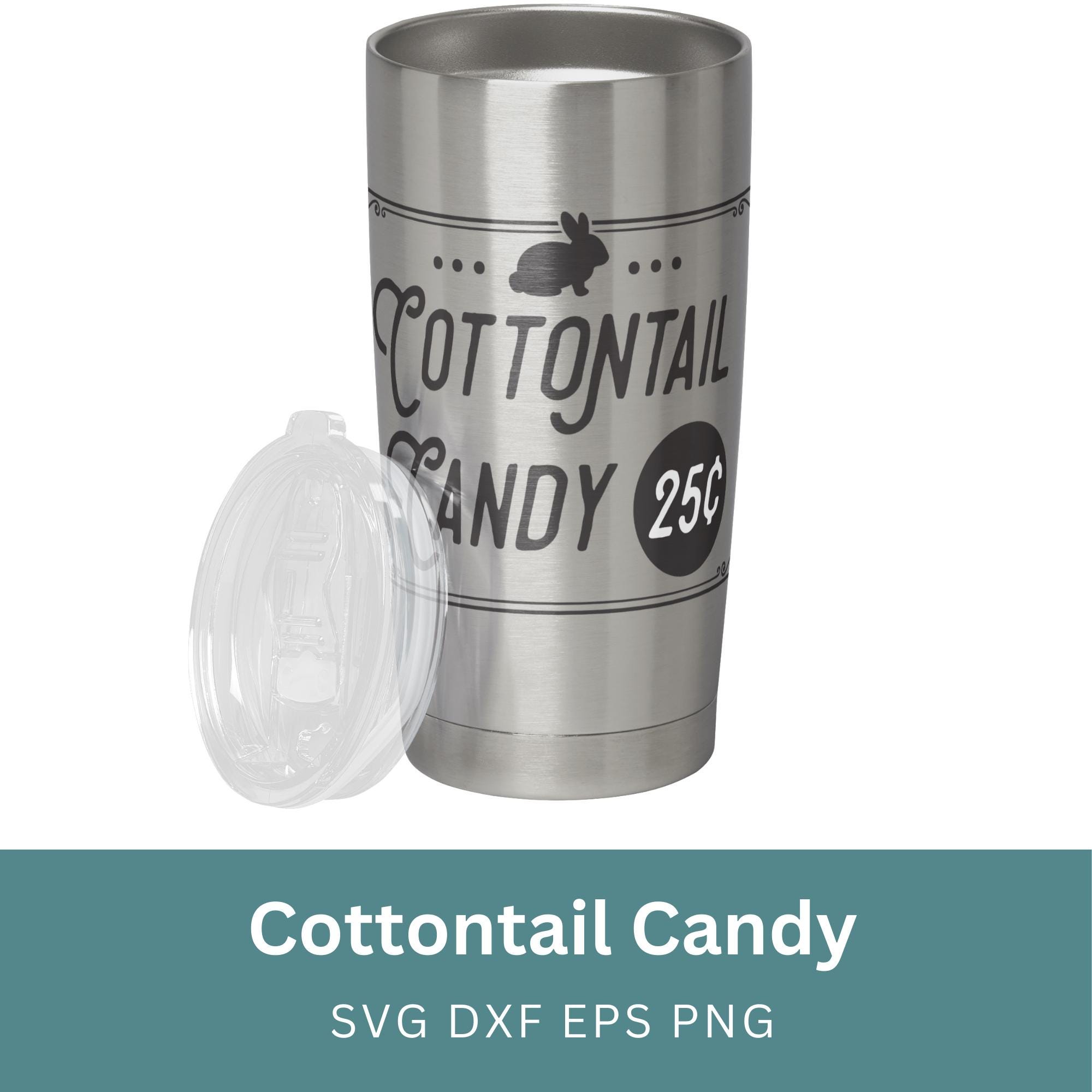 Vintage Easter “cottontail Candy” Sign SVG. Farmhouse 25 Cent Candy ...