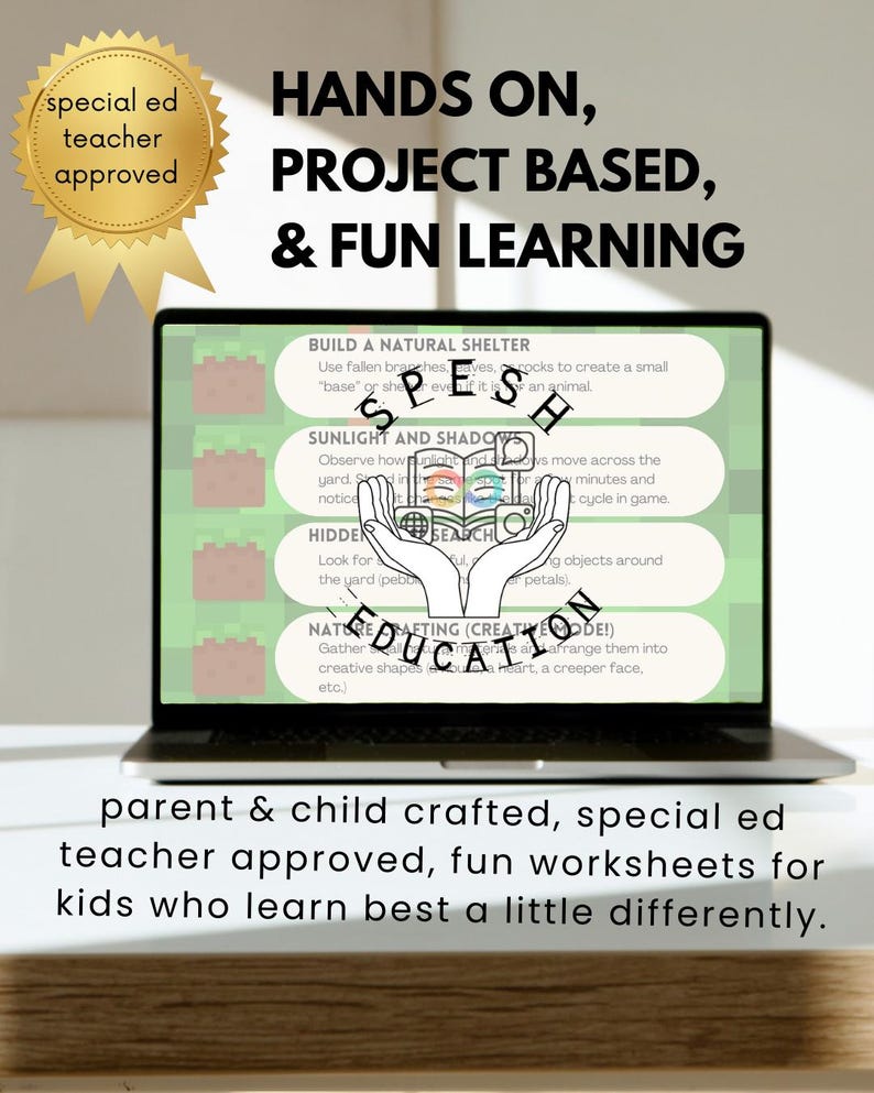 Minecraft Style Hands-on Learning Mindfulness Worksheet ...