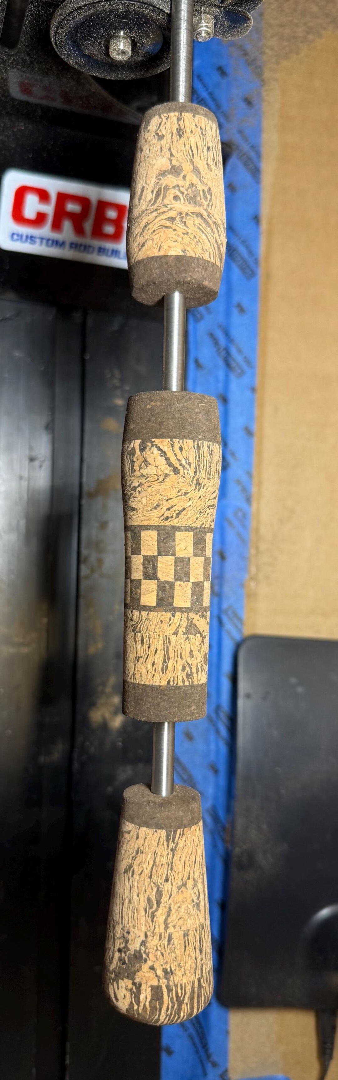 Cactus Cork Fishing Pole Grips: Checkered Bass Rod Split Grips - Etsy