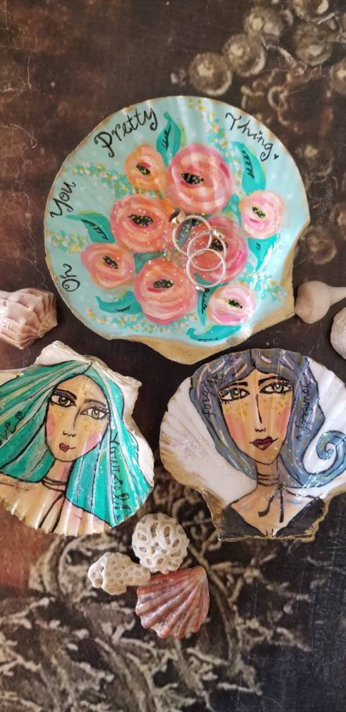 Handpainted Seashell Forgive Yourself Shell Art - Motivational Quote - Etsy