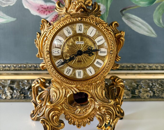Vintage German Pendulum Wall Clock Ornate Schmid Schlenker JR ...