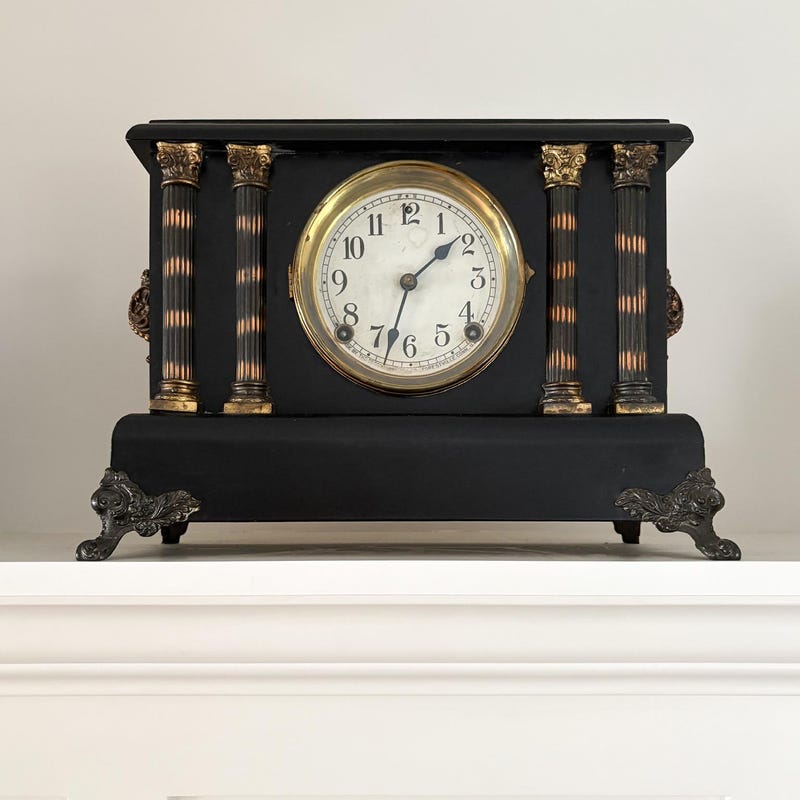 Vintage Mantel Clock - Etsy
