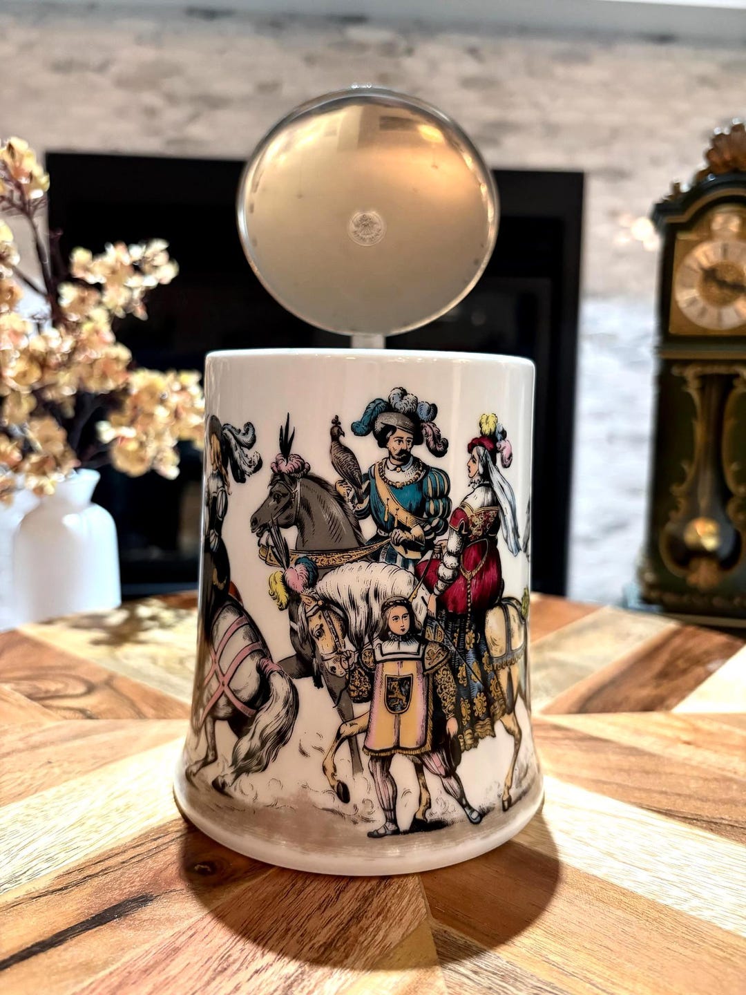 Vintage Kaiser Porcelain Beer Stein – German Renaissance Horsemen ...