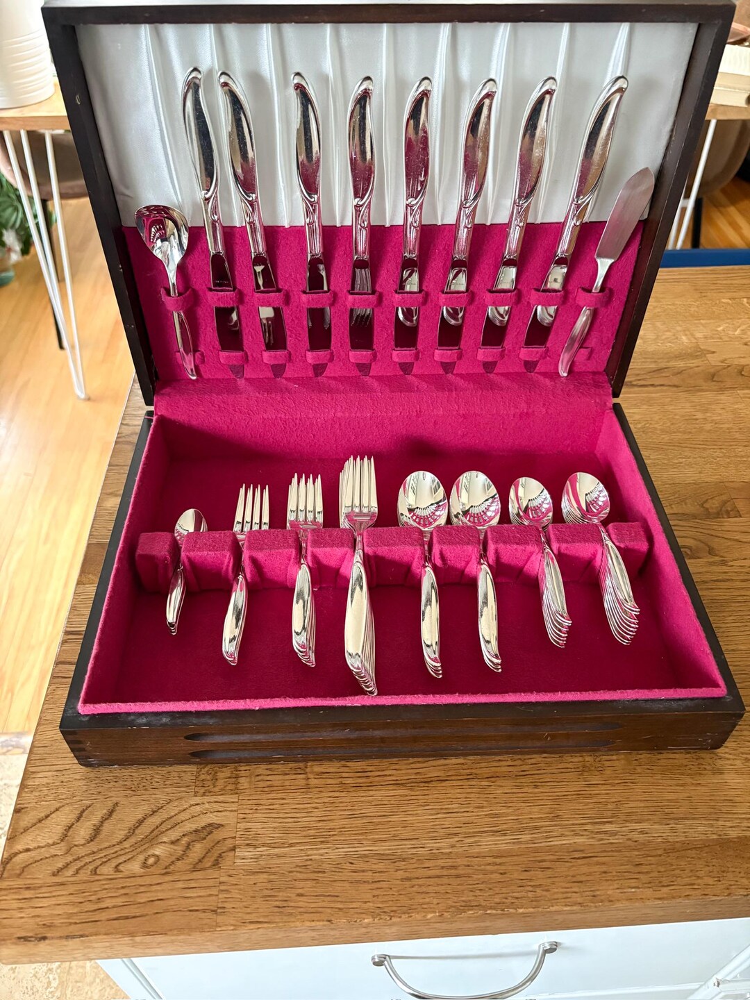 Vintage Wm Rogers Bros Silver Plated Flatware Set - 56 Piece Sweep ...