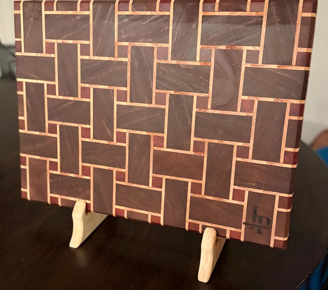 Basket Weave Cutting Board - Etsy