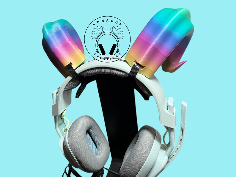 3D Print Swirly Horns Headset Decor, Gamer Headphones Accessory (STL ...