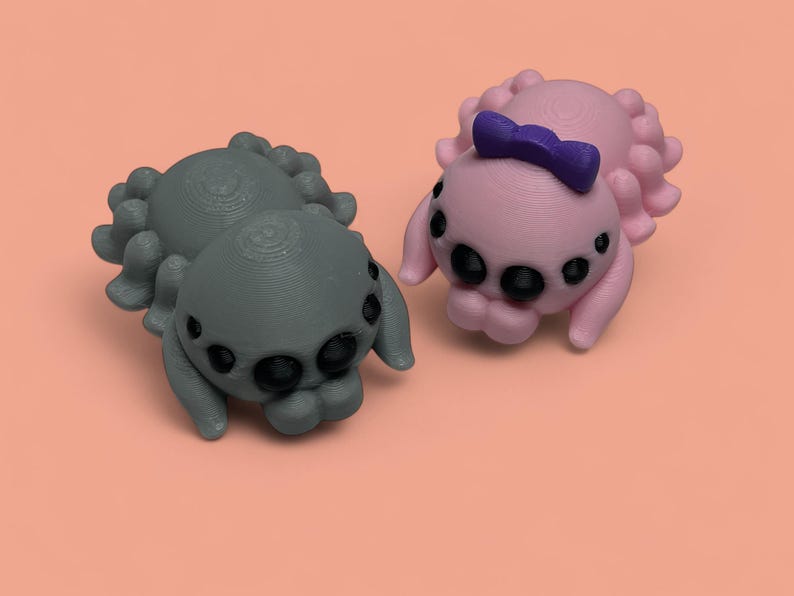 3D Print STL Cute Jumping Spiders, Articulated Spider 3D Print Toy - Etsy