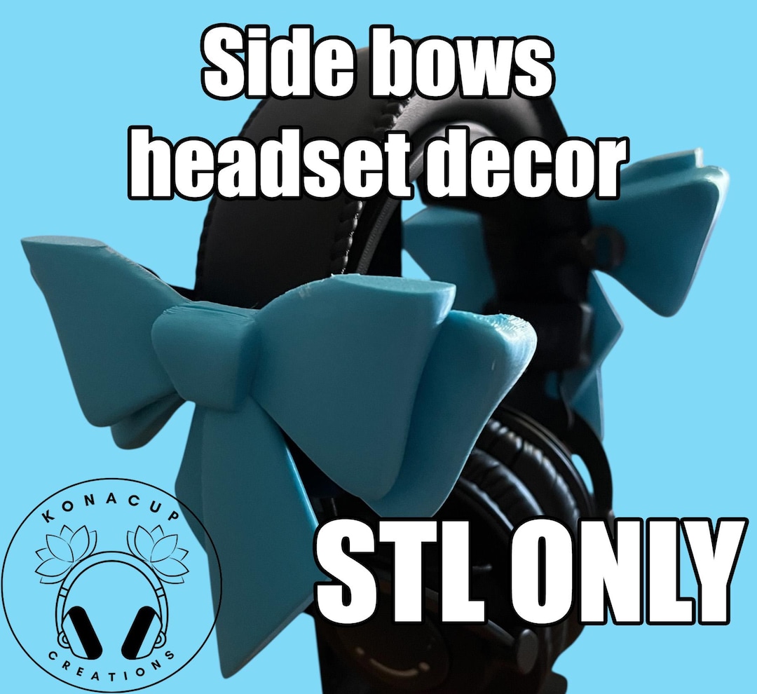 3D Print STL Side Bows Headset Decor, Headphones Attachments - Etsy