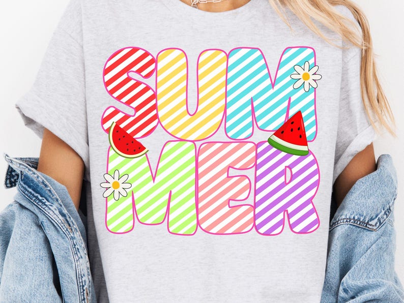 Summer Time PNG, Preppy Summer Png, Retro Watermelon Shirt Png, Summer ...