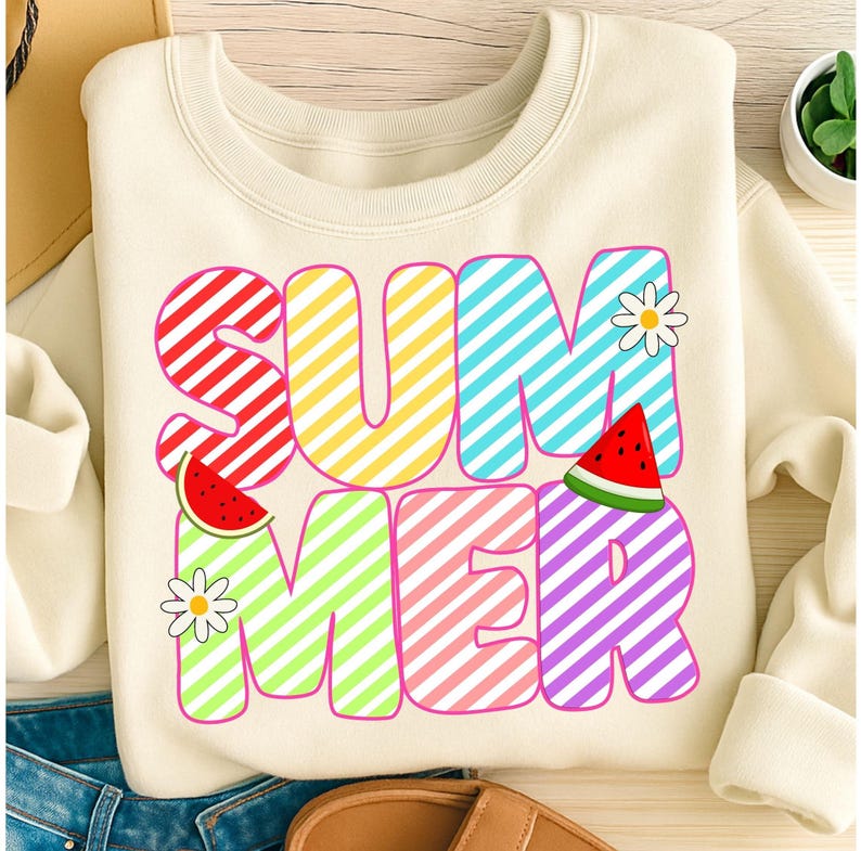 Summer Time PNG, Preppy Summer Png, Retro Watermelon Shirt Png, Summer ...
