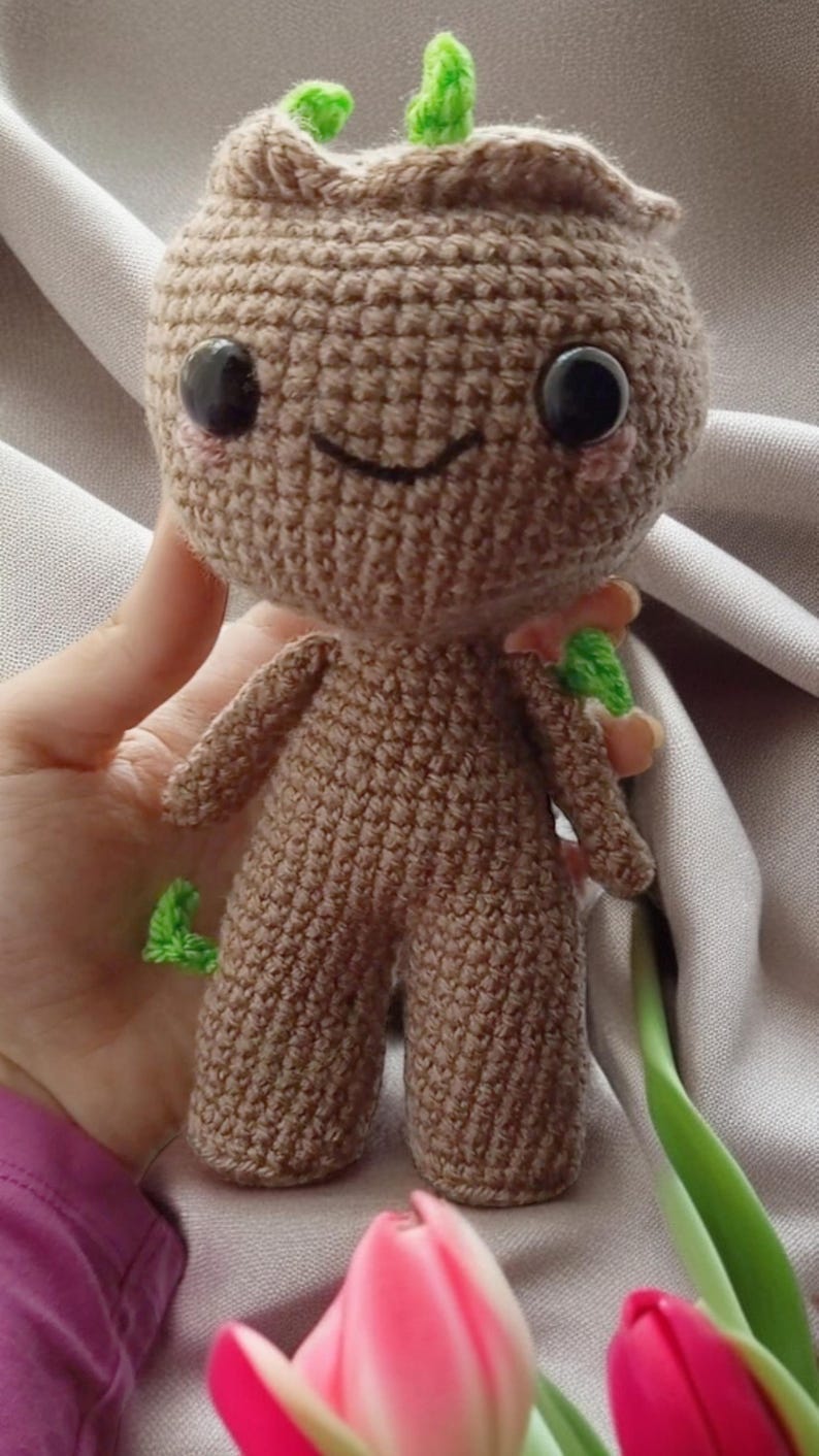 Crochet Pattern Groot Amigurumi - Etsy